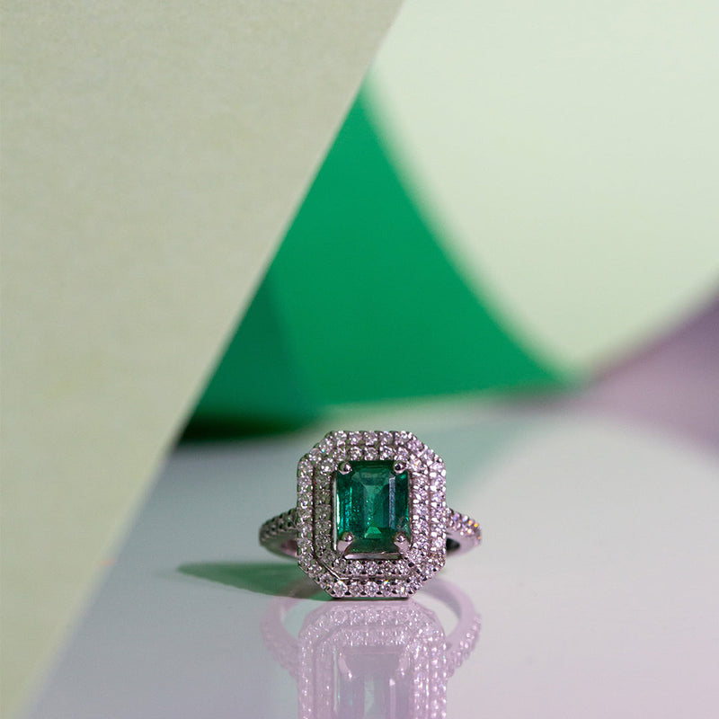 Emerald Engagement Rings Online | Emerald Rings - The Diamond Box South ...